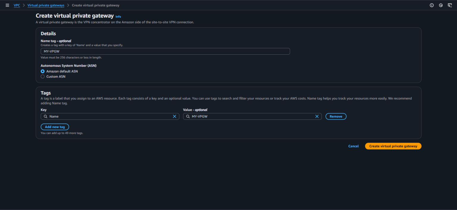 Establishing a Secure Private Connectivity Between On-Premise and AWS ...